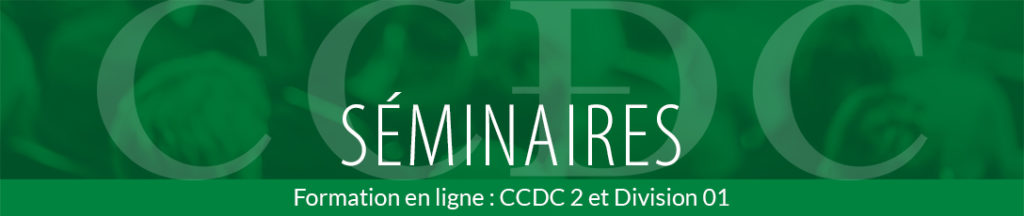 » Formation en ligne CCDC 2 et Division 01